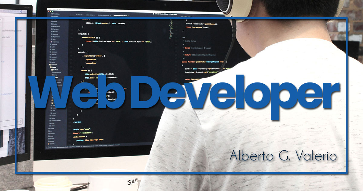 Web Developer, Laravel Developer, PHP Developer | Alberto G. Valerio